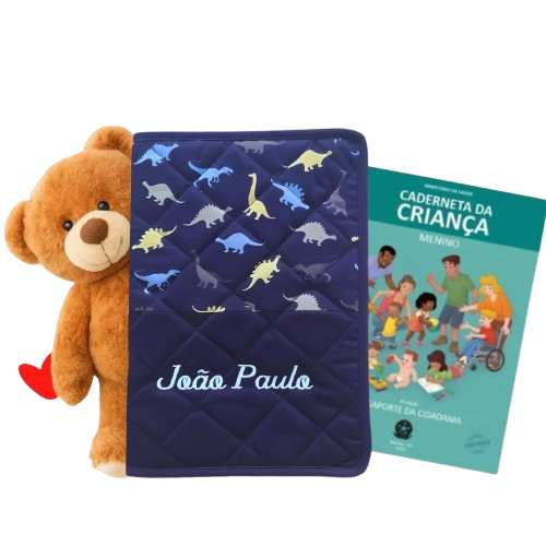 Capa de Vacinação Personalizada com Nome + Porta Certidão do Bebê ...