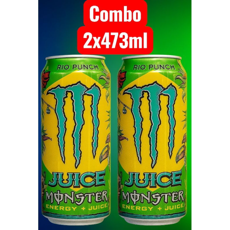 Monster Rio punch combo 2x473ml. | Shopee Brasil