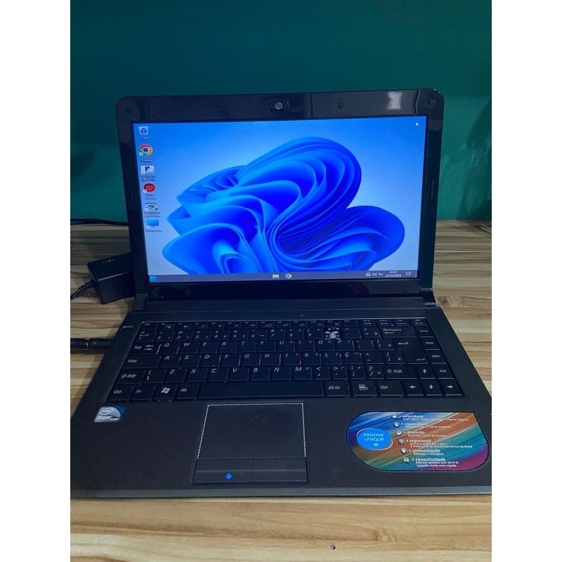 Notebook Intel Atom Barato Positivo 2GB RAM Estudar Trabalhar Navegar ...