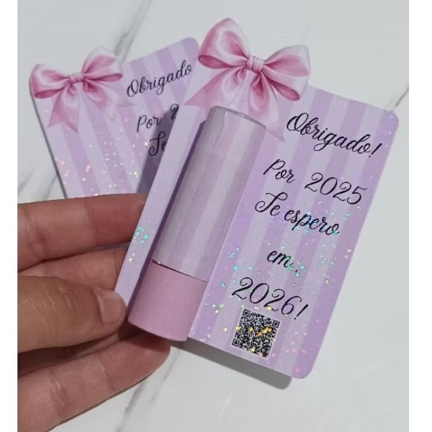 Card para mimo de cliente, card para manteiga de cacau, mimo para ...