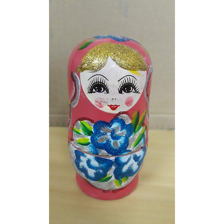 Matrioska Russa de Madeira - 5 bonecas | Shopee Brasil