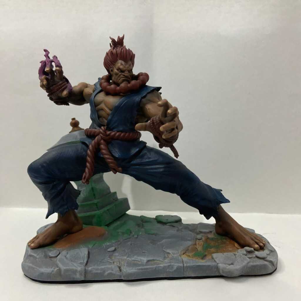 Action Figure Akuma 20cm – Street Fighter | Impressão 3D, Pintura à Mão ...