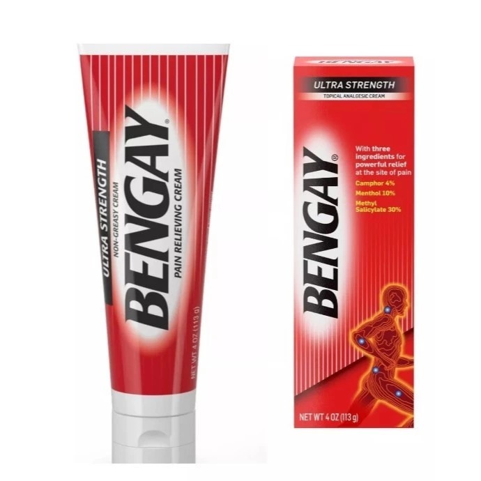 Pomada Ultra Strength para dores musculares Bengay - 113g | Shopee Brasil