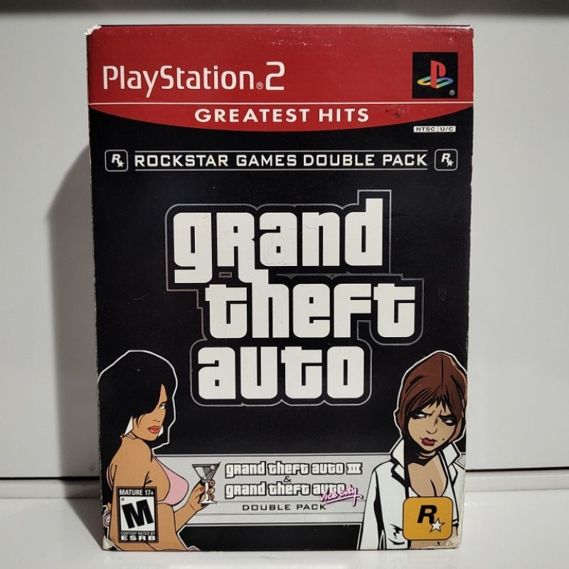 Box Grand Theft Auto Double Pack GTA PS2 Original Completo Jogo Edição ...