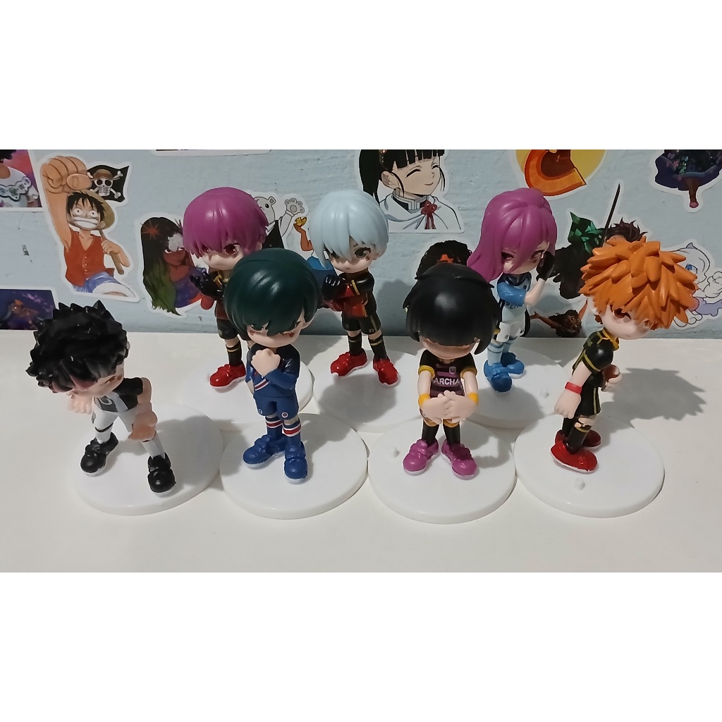 BONECO MINIATURA ANIME BLUE LOCK KUNIGAMI KURONA CHIGIRI BAROU HIORI ...