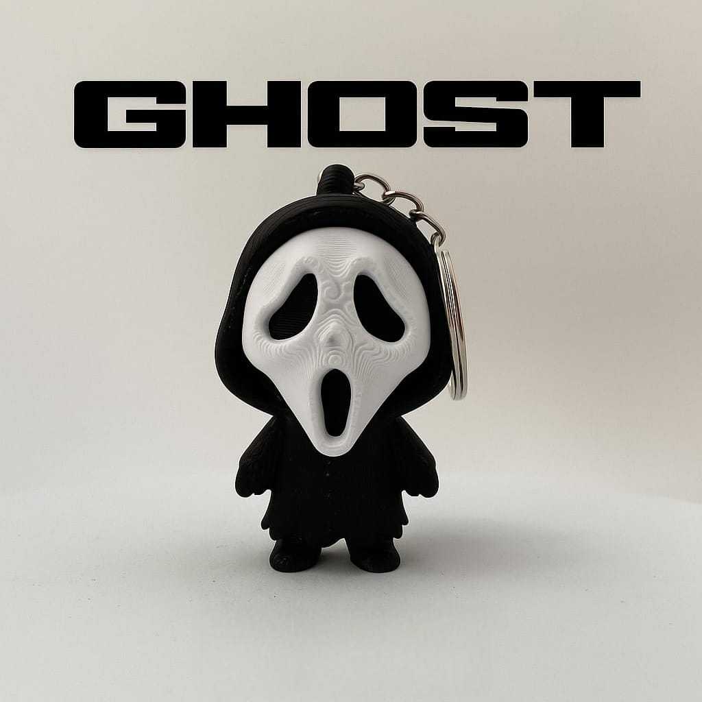 Chaveiro Ghostface 3D 5cm – Mini Figura Terror, Impressão 3D PLA ...