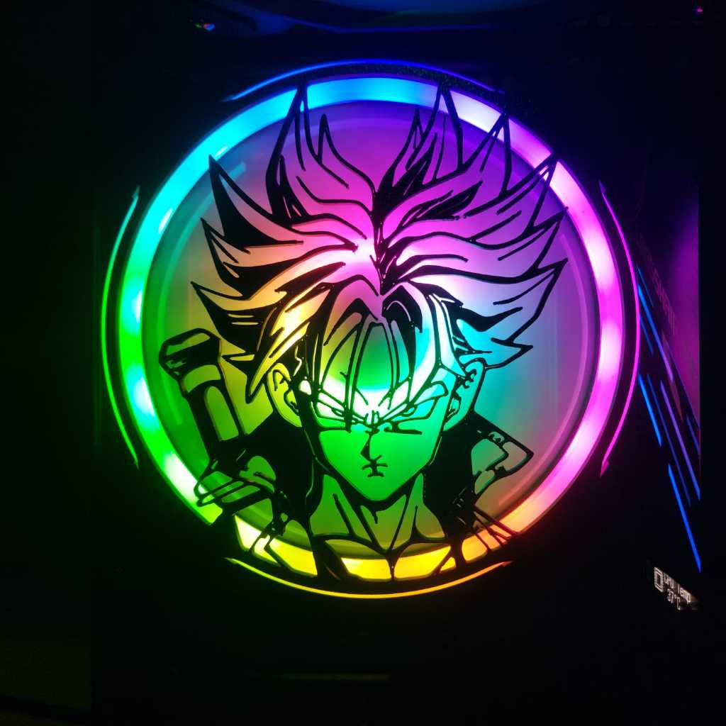 GRADE GRELHA PARA COOLER FAN GRILL 120MM X 120MM TRUNKS GOKU DRAGON ...