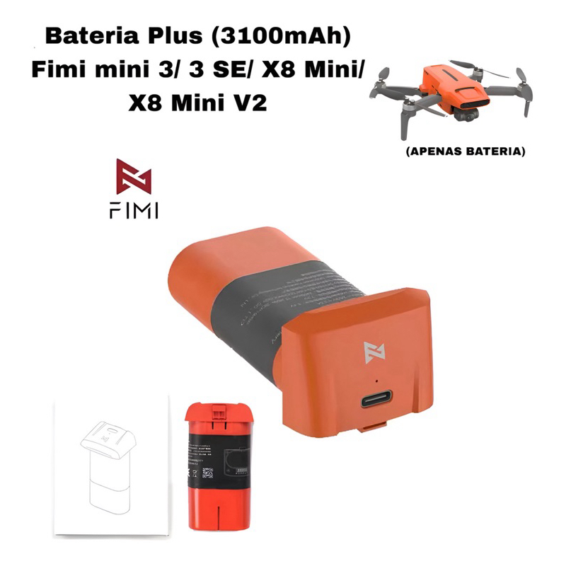 Bateria Fimi mini 3 Plus 3100mAh Fimi mini 3 / Fimi Mini 3 SE / Fimi X8 ...
