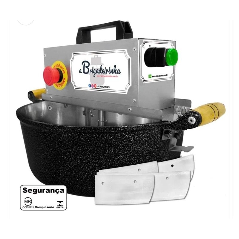 Panela Mexedora Automática A Brigadeirinha - 8 Litros - 32cm - Silver ...