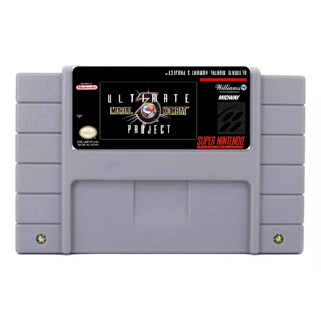 Ultimate Mortal Kombat 3 Project Mk Deluxe UMK3 Super Nintendo Snes ...