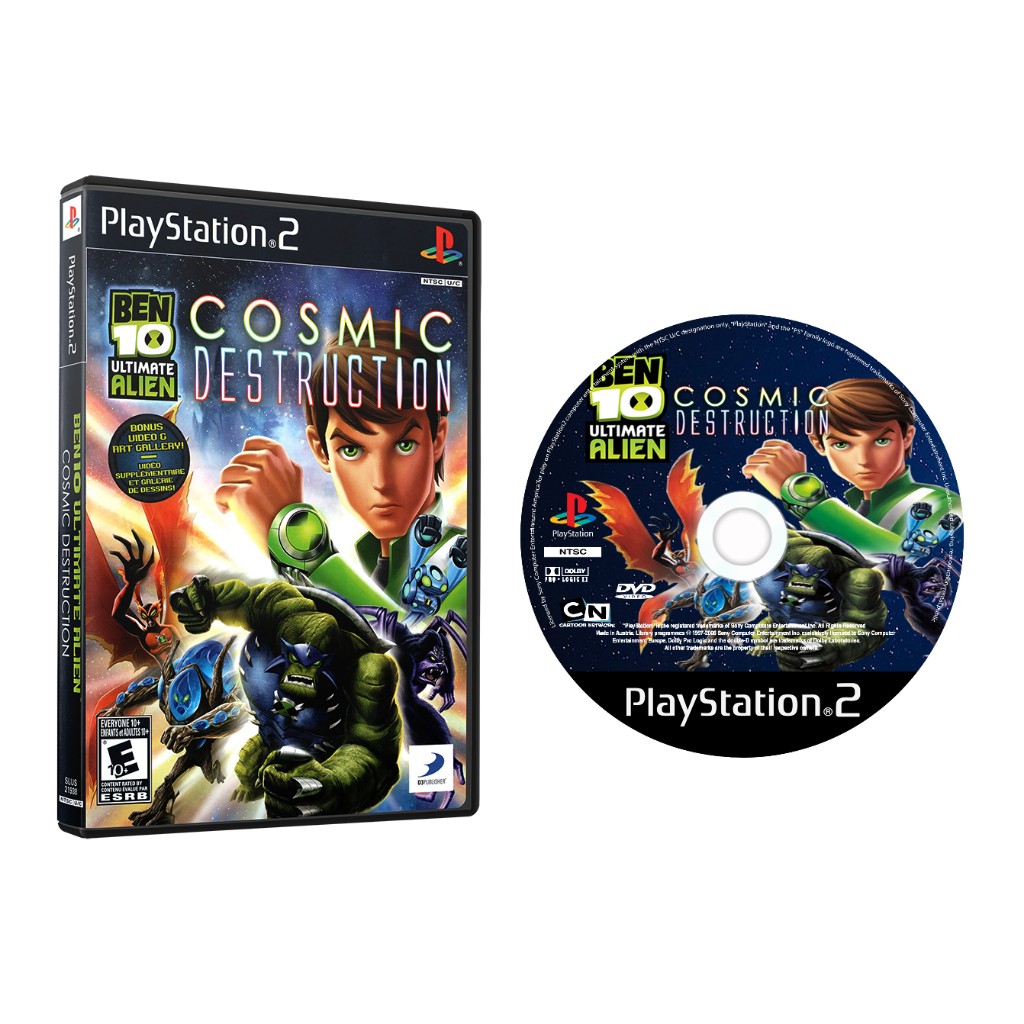 Jogo Ben 10 Ultimate Alien Cosmic Destruction Para PS2 Playstation 2 ...