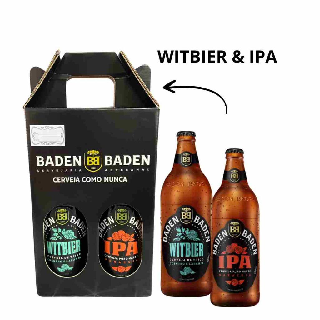 Cerveja Baden Baden Witbier e Ipa na caixa de Presente 600ml | Shopee ...