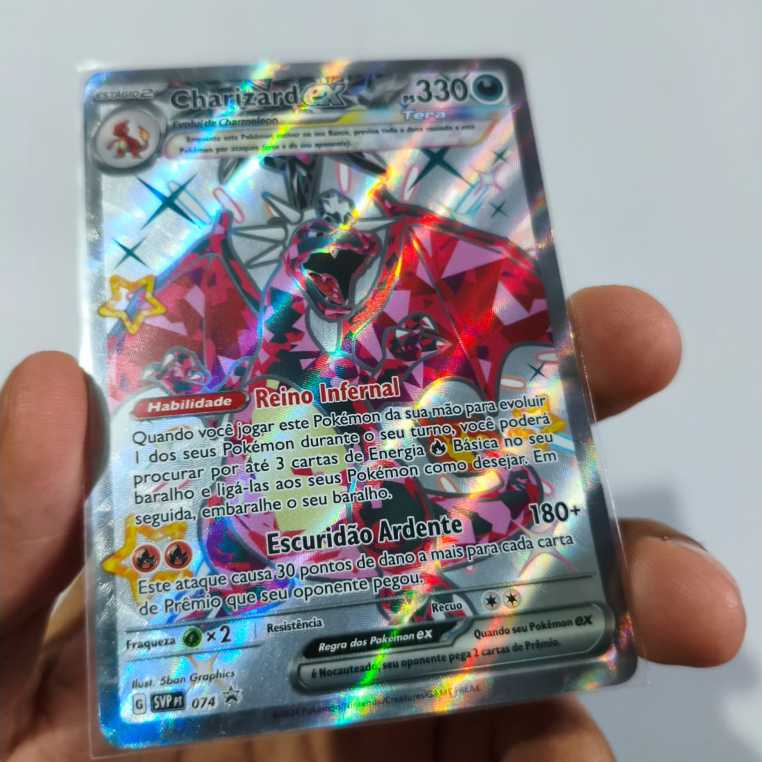 Charizard ex (074/∞) Promo (Jumbo) | Original COPAG | Shopee Brasil