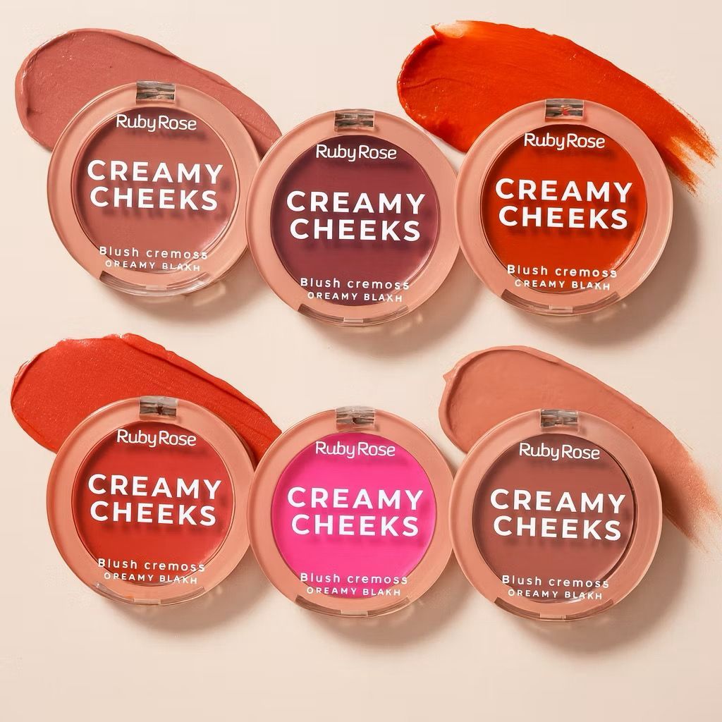 Blush Cremoso Creamy Cheeks - Ruby Rose | Shopee Brasil