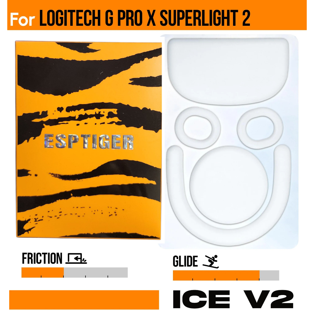 Mouse Feet Esp Tiger ICE V2 * Logitech G Pro X Superlight 2 / SE ...