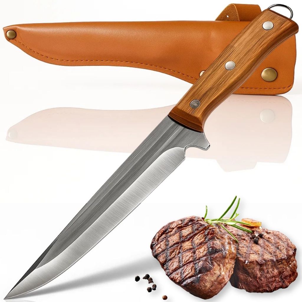 Faca Inox Afiada Gourmet Profissional Corte Preciso Para Culinária ...