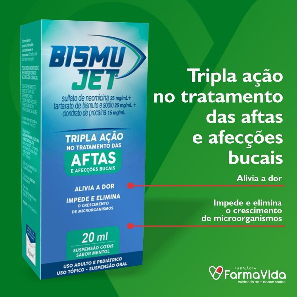 Bismu-Jet Suspensao Oral Gotas SABOR MENTA 20ml | Shopee Brasil