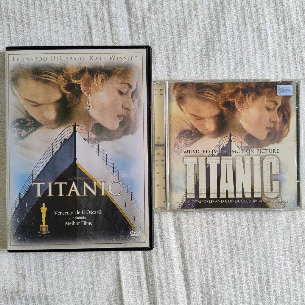 Titanic - DVD filme + CD Music From The Motion Picture | Shopee Brasil