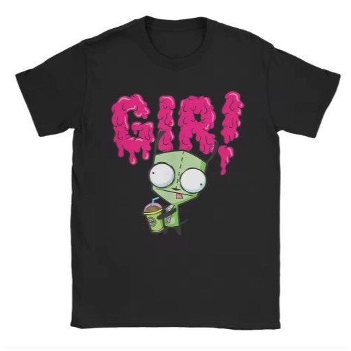 Camiseta Estilo Zim Invader – Moda Geek Alien Espacial Retro Vintage ...