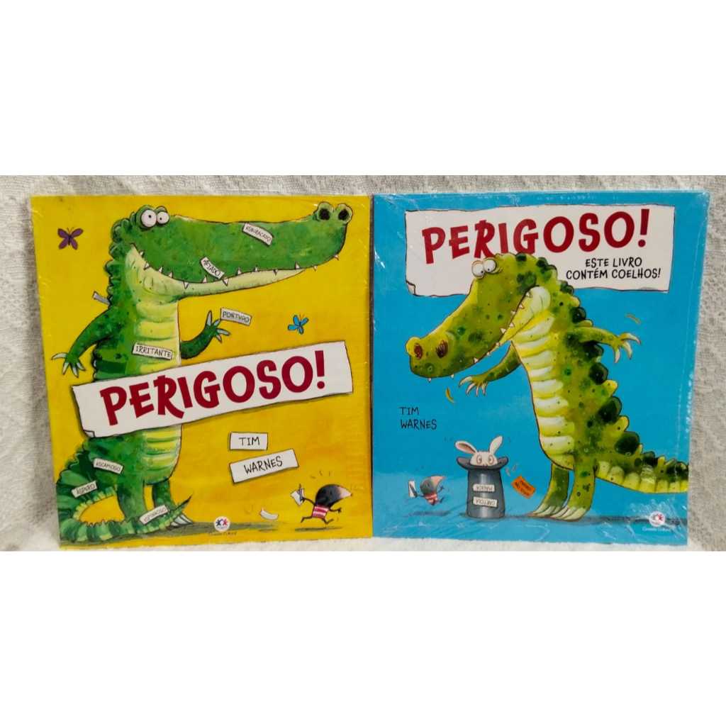 (DOIS LIVROS) PERIGOSO! e PERIGOSO! ESTE LIVRO CONTÉM COELHOS - Tim ...