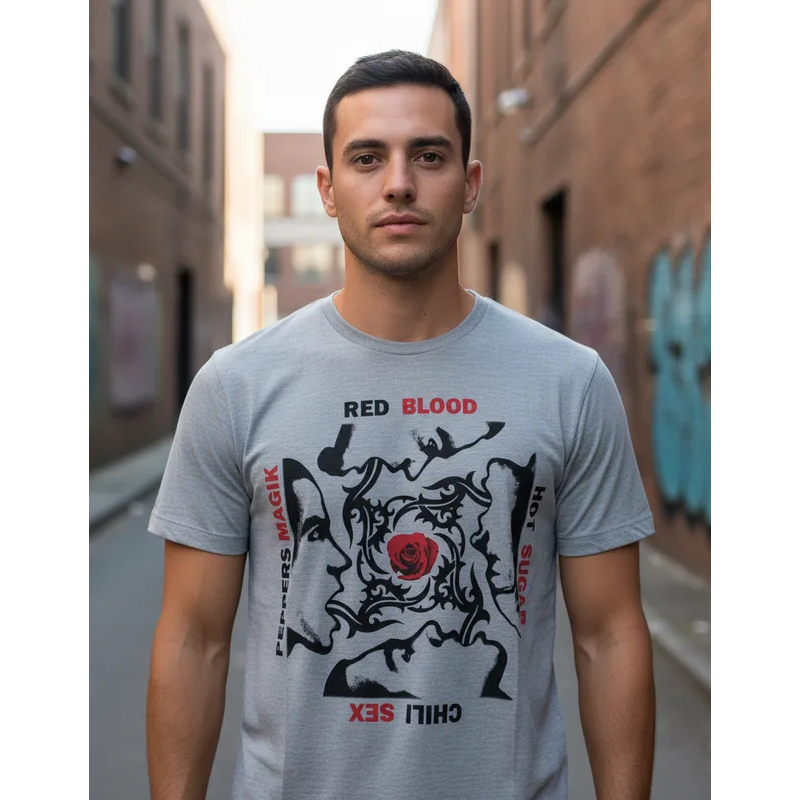 Camiseta Red Hot Chili Peppers camisa Blood Sugar Sex Magik Rock Indie ...