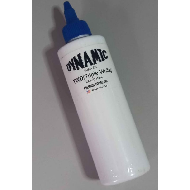 TINTA DYNAMIC TRIPLE WHITE 240ml TATTOO - 100% ORIGINAL | Shopee Brasil