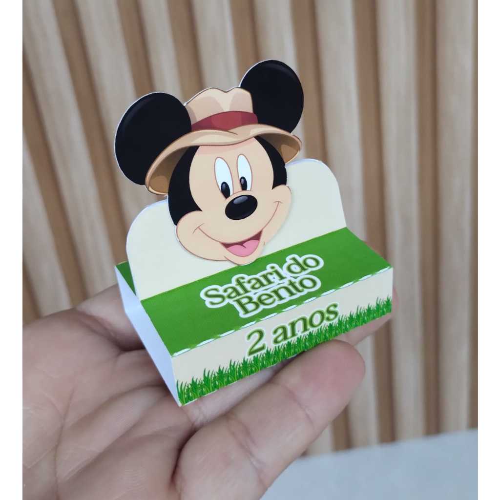 Porta Bis Duplo personalizado Safari do Mickey l Lembrancinha ...