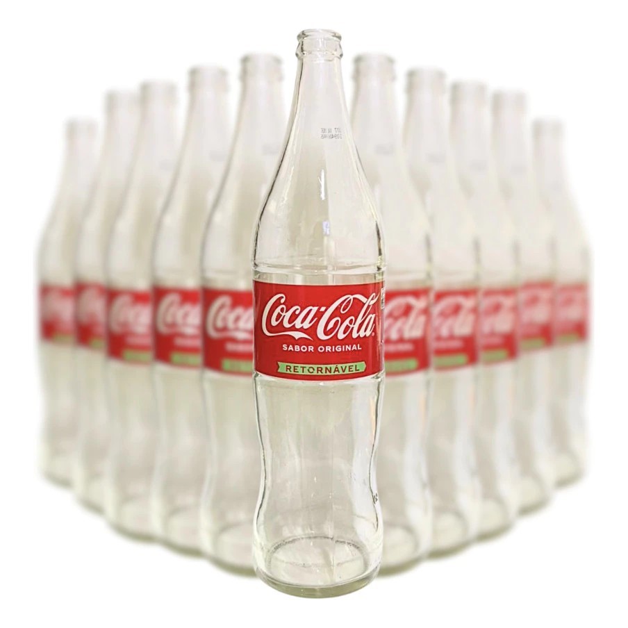 Coca cola 1 litro vasilhame retornável Kit 10und | Shopee Brasil