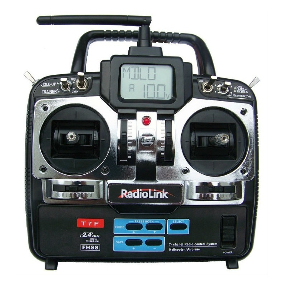 Controle Radiolink T7F 7 Canais 2.4G com receptor R7EH | Shopee Brasil
