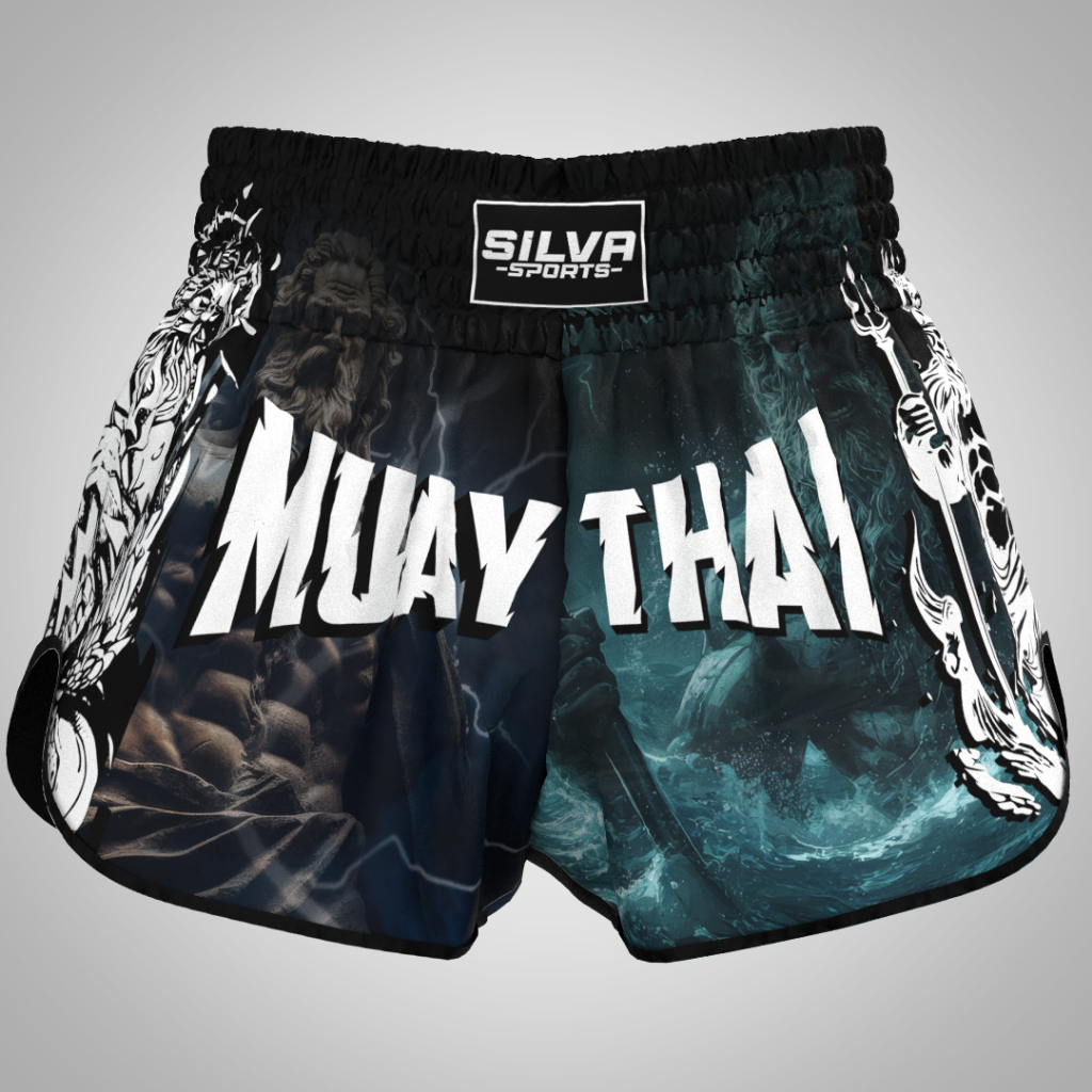 Short Muay Thai Zeus Poseidon Masculino | Premium, MMA, Treino, Estilo ...