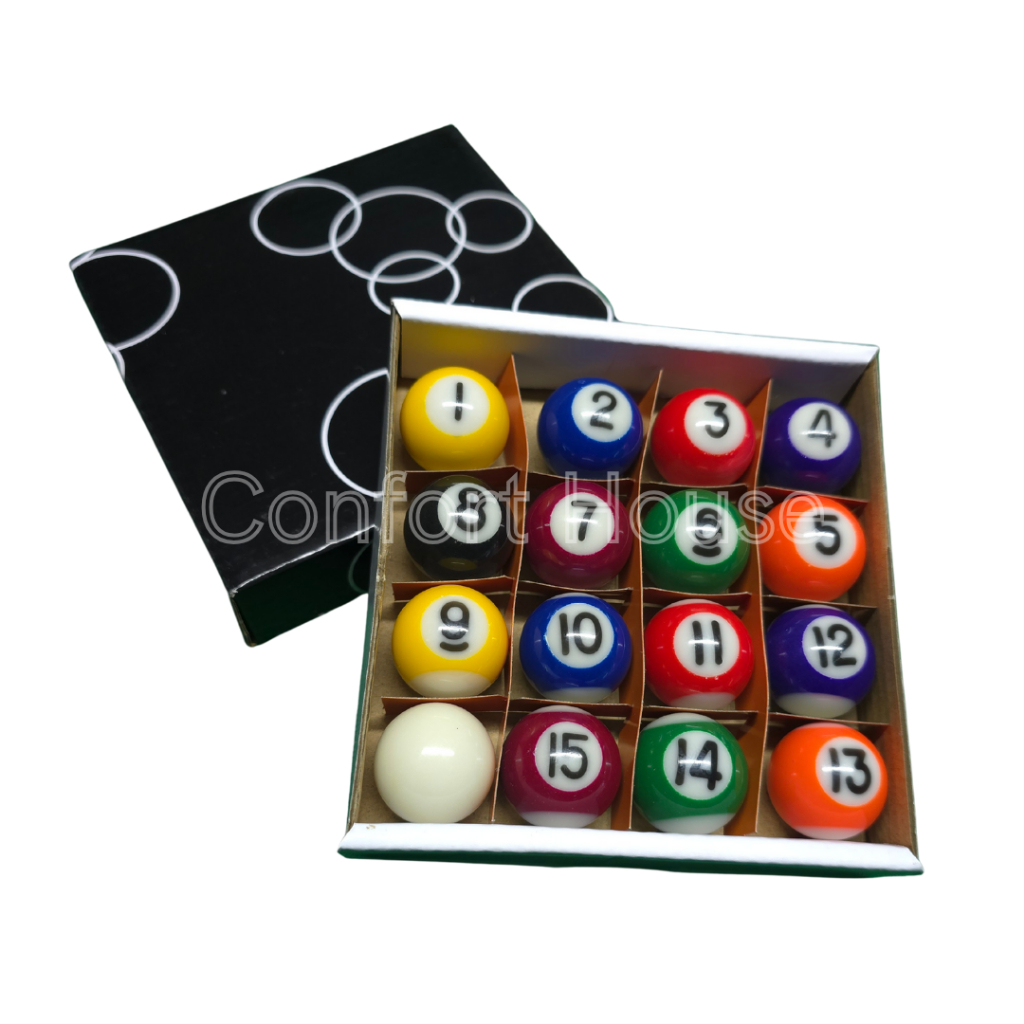 Jogo de Bolas de Sinuca Infantil 25mm - Kit 16 Mini Peças Importado ...