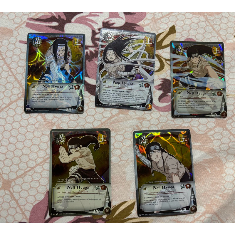 Deck cards Neji naruto ccg foil | Shopee Brasil