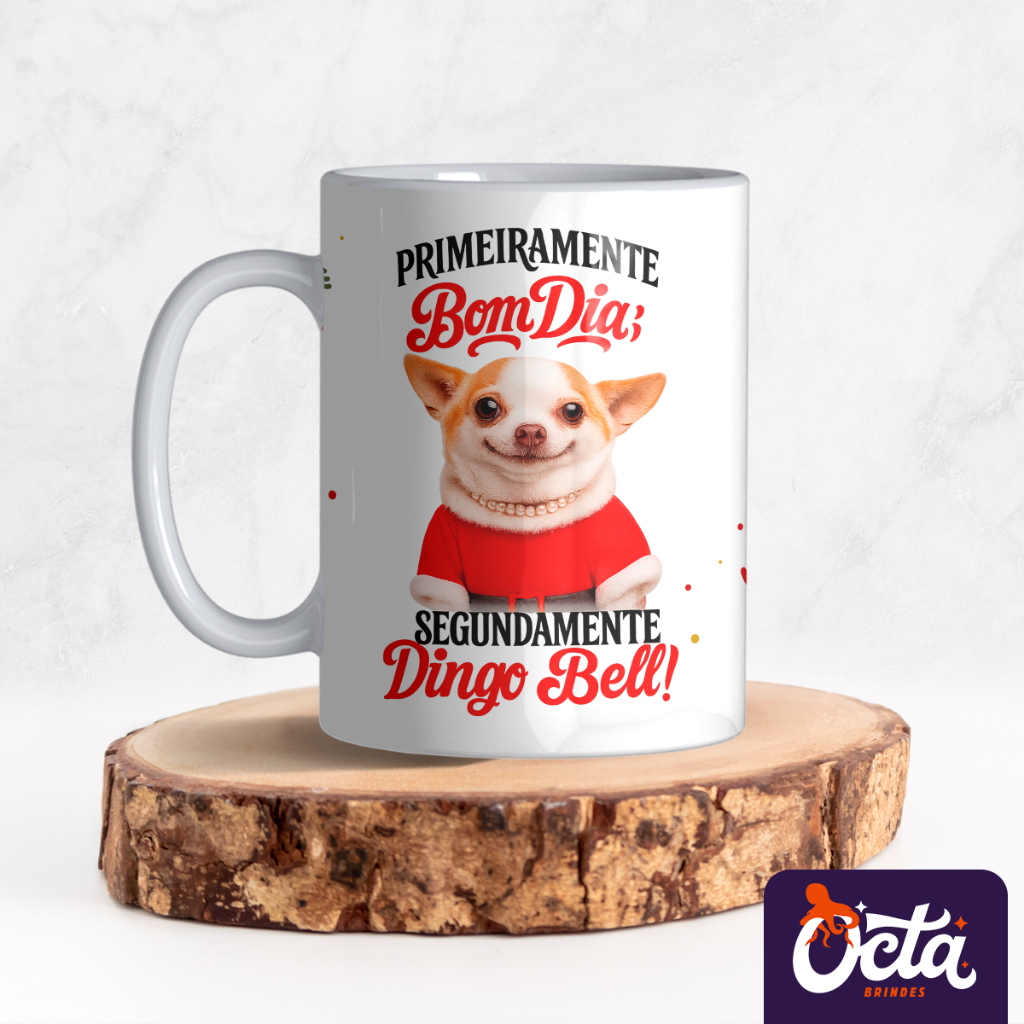 Caneca Xícara Personalizada Meme Bom dia Segundamente Dingo Bell ...
