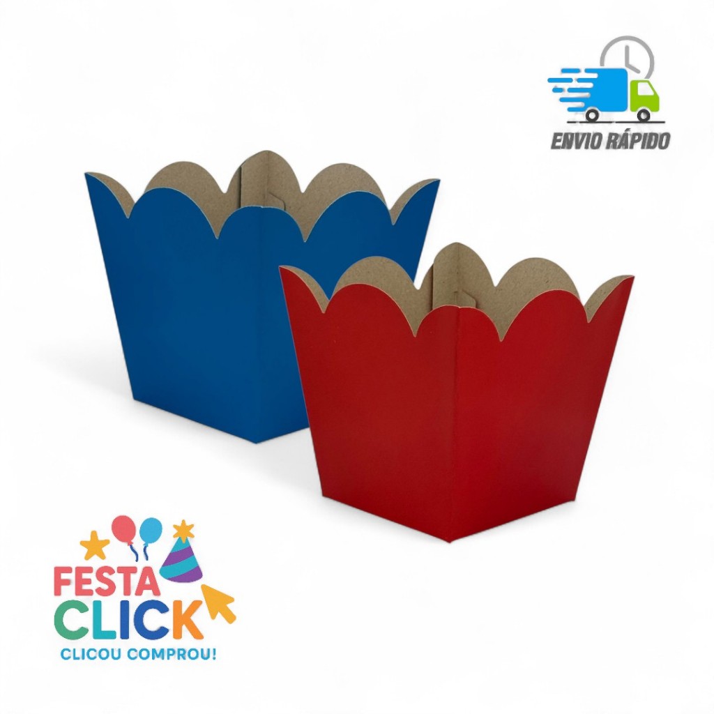 Cachepot papel cartonado para centro de mesa 9x9 - Lembrancinha - Festa ...