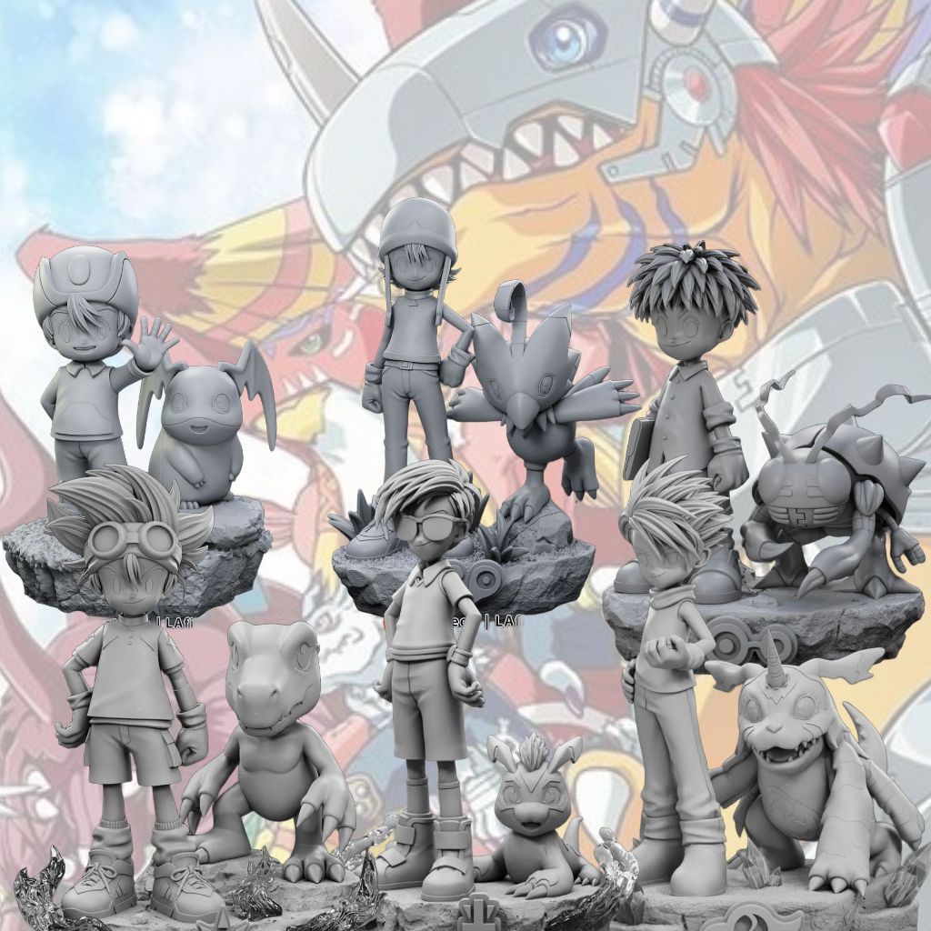 Miniatura boneco Digimon action Figure Detalhada para Colecionadores ...