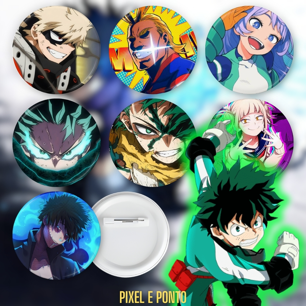 Bottons Boku no Hero Academia Anime My Hero Bottom - Midoriya Botons ...