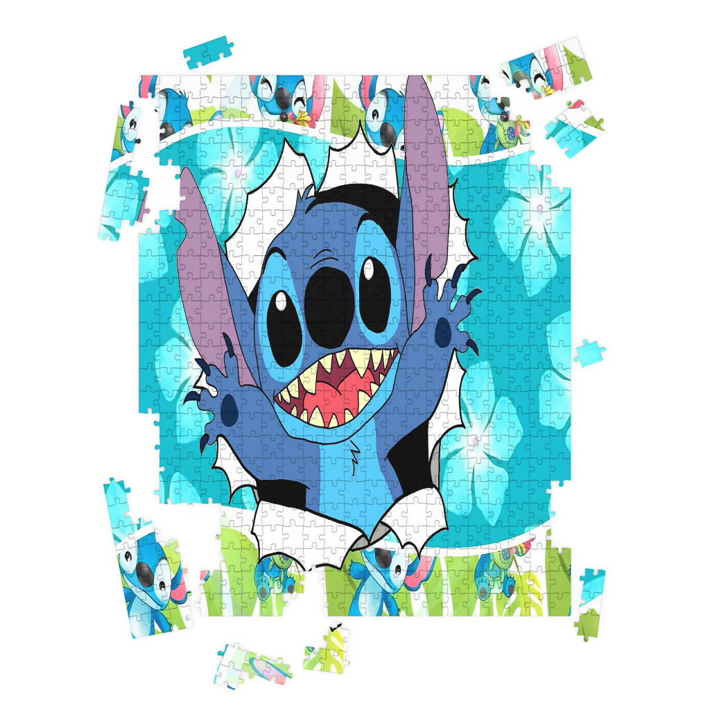 Quebra-Cabeça MDF Lilo Stitch 1008 Peças ENORME Premium Plube | Shopee ...