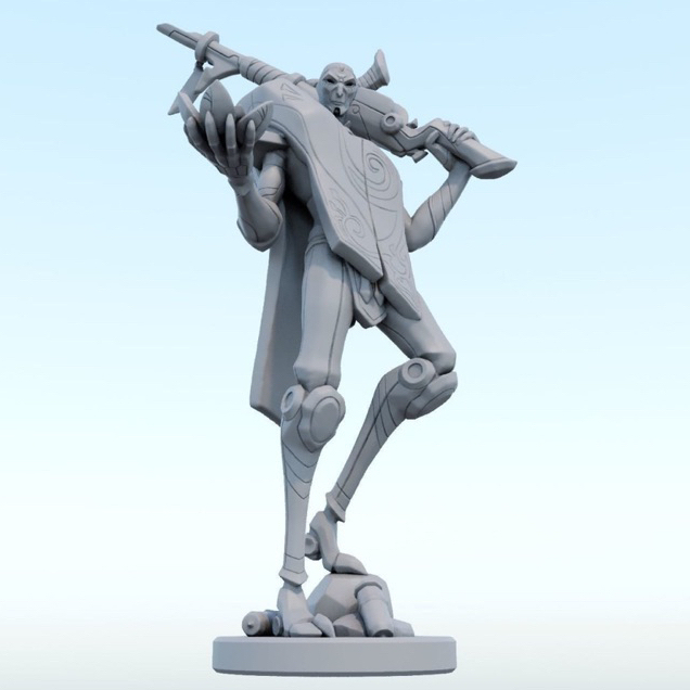 Jhin - League of Legends lol miniatura action figure ADC colecionável ...