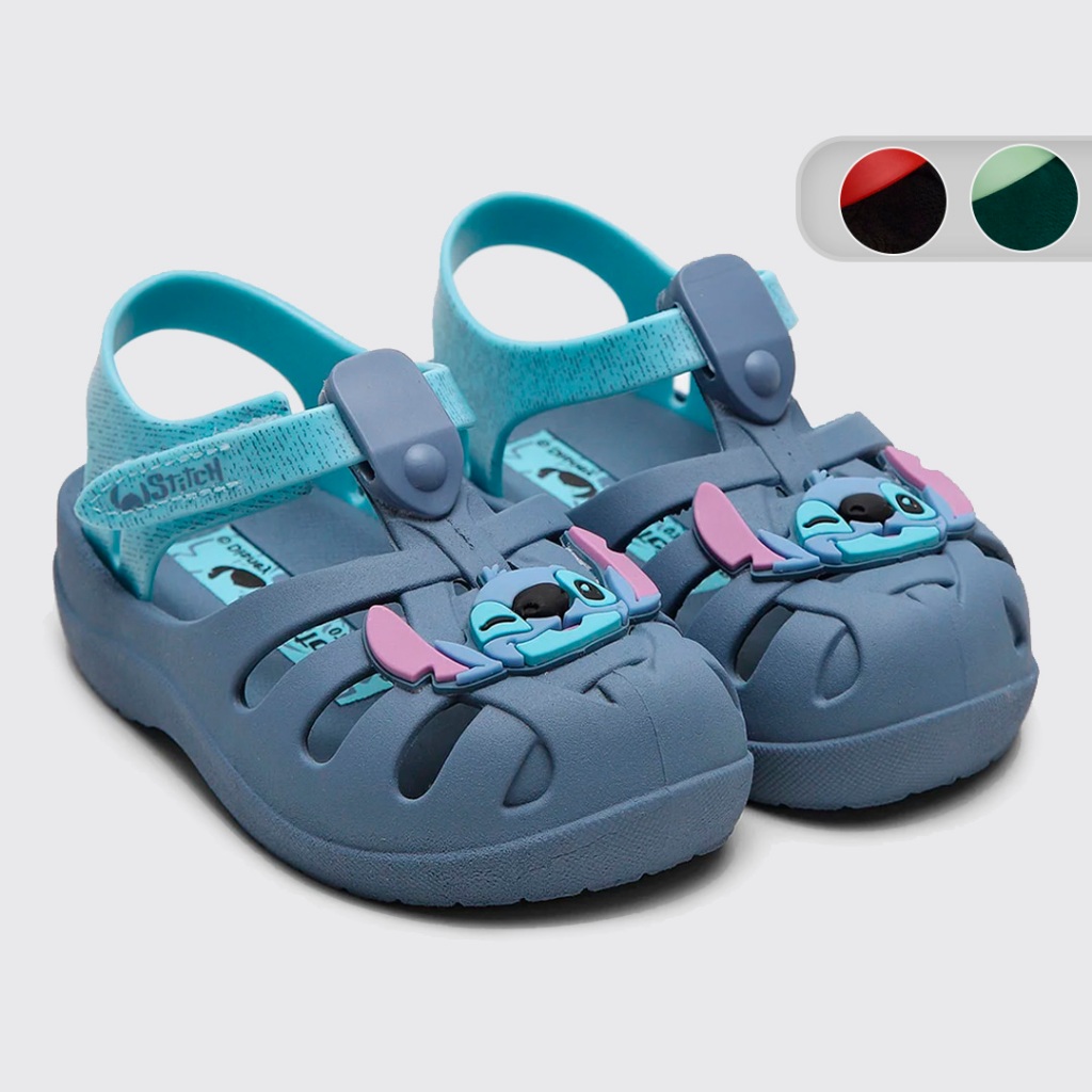 Sandalia Disney Mickey Stitch Grendene Kids Babuche Baby Menino 22303 ...