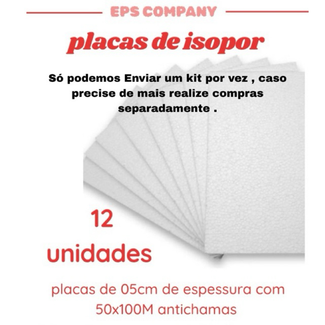 placas de isopor Eps paredes e forros 100x50x05cm kit 10 unidades ...