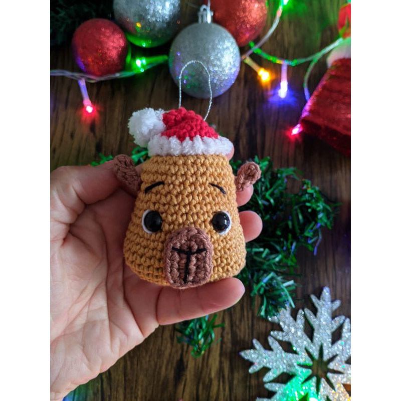 enfeites de natal -Capivara | Shopee Brasil