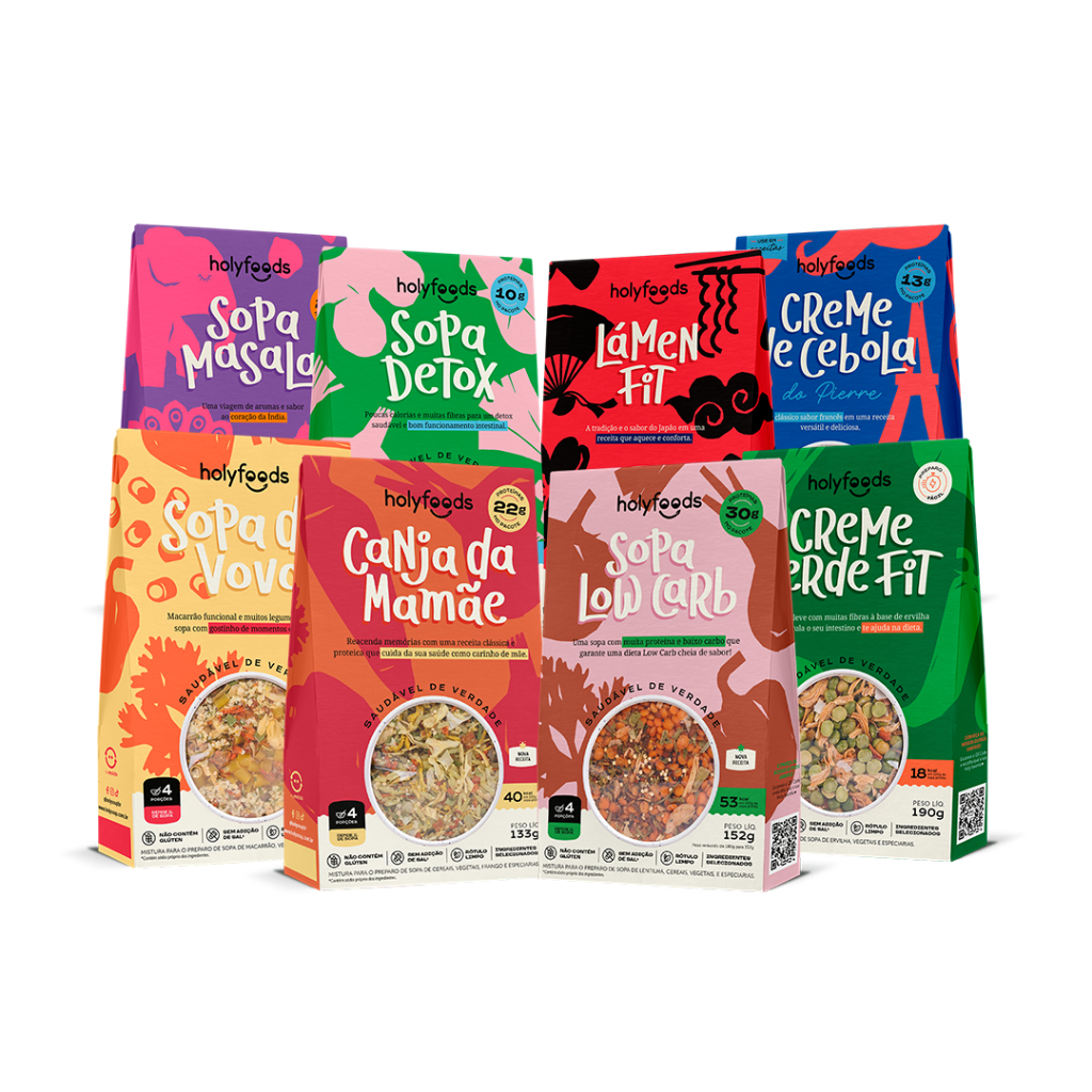 Kit 8 Sopas Variadas Saudáveis Sopa Instantânea Sem Glúten e Práticas ...