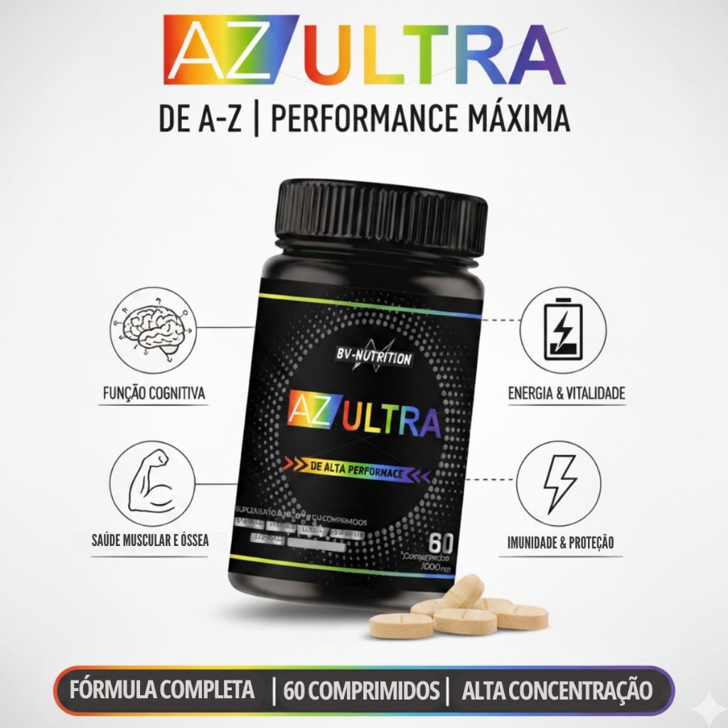 Multivitamínico Completo AZ ULTRA Suplemento - Bio Vittas | Shopee Brasil