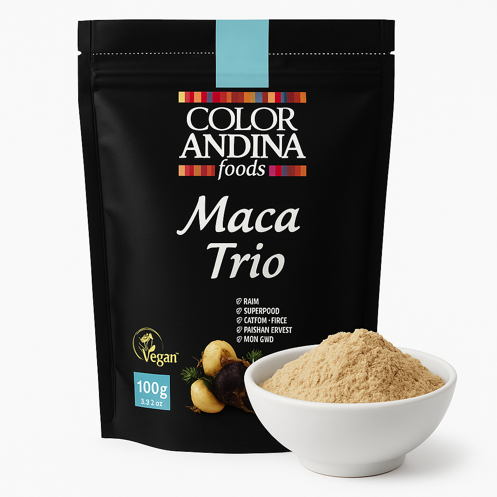 Maca Peruana Trio em pó 100% puro - 100g | Shopee Brasil