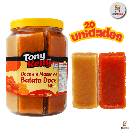 Doce de Batata Doce Misto Pote 1,020KG - Tony Kelly | Shopee Brasil