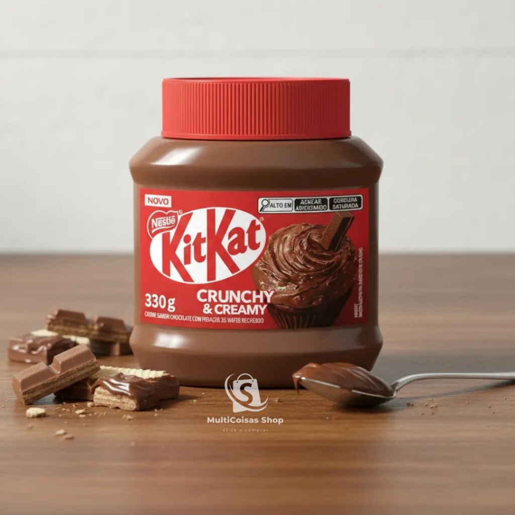 Creme KitKat Crunchy & Creamy Nestlé - Pote 330g - LANÇAMENTO | Shopee ...