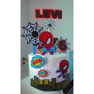 Topo de Bolo Homem Aranha baby/cut3D Personalizado – Tema Spider-Man ...