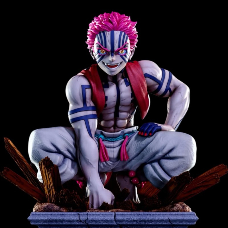 Action Figure Akaza (Lua Superior 3) 30cm Demon Slayer/Kimetsu no Yaiba ...