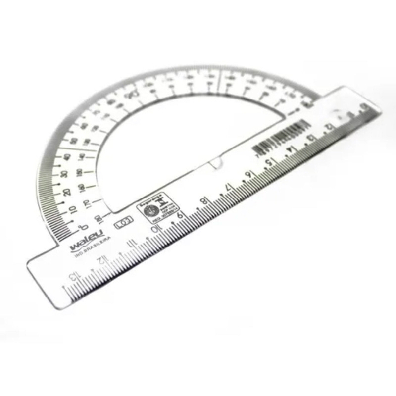Régua Transferidor 180 Graus | Shopee Brasil