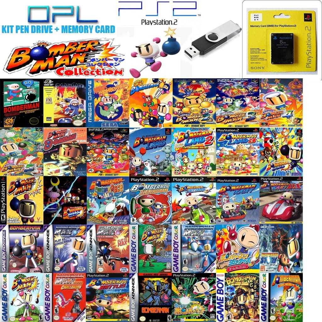 BOMBERMAN COLLECTION - FULL PACK ( OPL ) PS 2. | Shopee Brasil